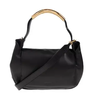 Moschino Handle-detail Crossbody Bag - Black