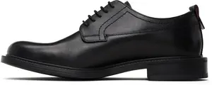 Hugo Boss Logo Tab Derby Shoes - Black
