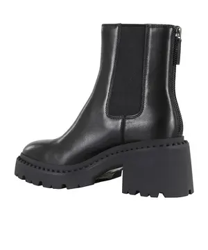 Ash Round Toe Zip Up Ankle Boots