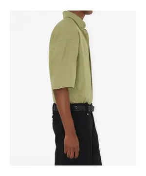 Burberry Logo-embroidered Short Sleeved Poplin Shirt