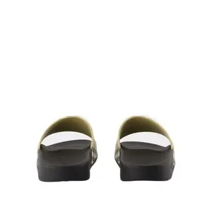 Burberry Checked Slip-on Sandals - Black