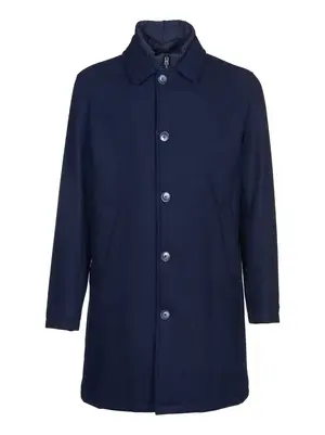 Herno Single-breasted Straight Hem Coat