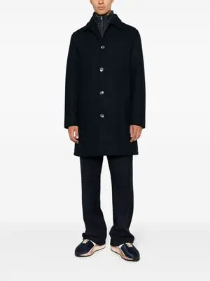 Herno Single-breasted Straight Hem Coat