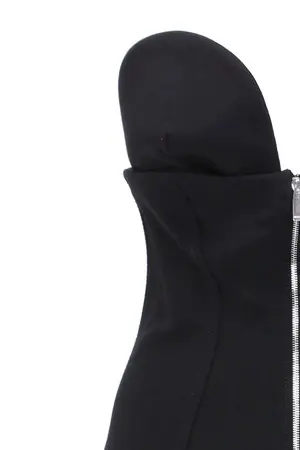 Off-White Strapless Zipped Midi Dress