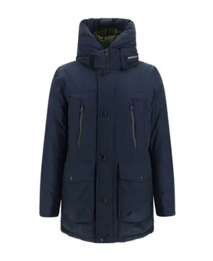 Woolrich Hooded Padded Parka Coat - Black