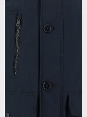 Woolrich Hooded Padded Parka Coat - Black