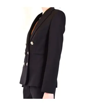 Pinko Double-breasted Suit Jacket With Gold Button Detail
