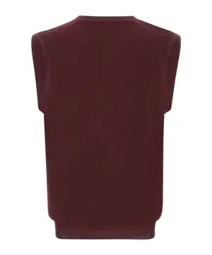 GRAN SASSO Buttoned Sleeveless Cardigan