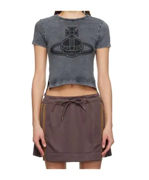 VIVIENNE WESTWOOD Orb Printed Crewneck T-shirt