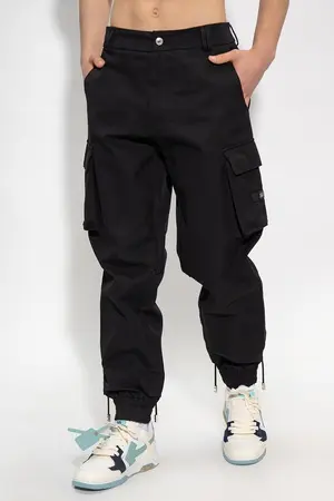 Gcds Cargo Trousers With Button Detailing
