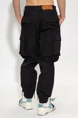Gcds Cargo Trousers With Button Detailing