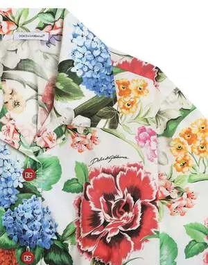 Dolce & Gabbana Floral Print Cropped Shirt - Multicolor