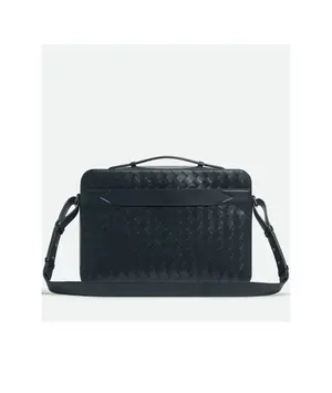 Bottega Veneta Getaway Slim Briefcase - Shadow