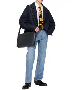 Bottega Veneta Getaway Slim Briefcase - Shadow