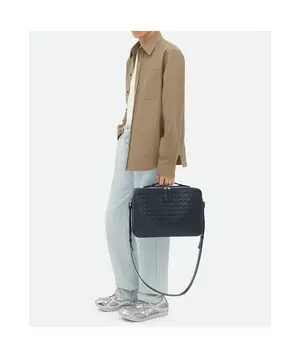 Bottega Veneta Getaway Slim Briefcase - Shadow