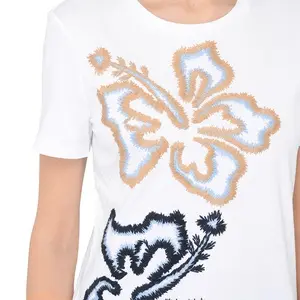 Max Mara Embroidered Floral Crewneck T-shirt