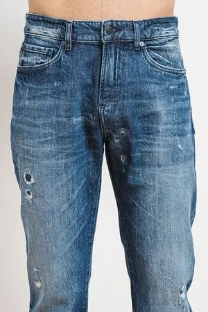 Hugo Boss Boss Distressed Straight-leg Jeans
