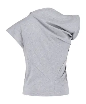 VIVIENNE WESTWOOD Asymmetrical Short-sleeved T-shirt - Mixed Gray