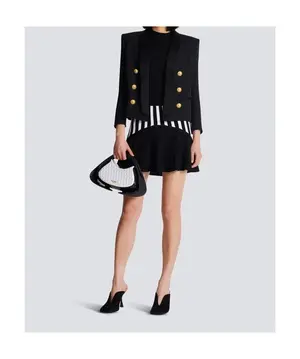 Balmain Double-breasted Jacket With Satin Lapels