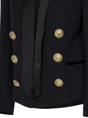 Balmain Double-breasted Jacket With Satin Lapels