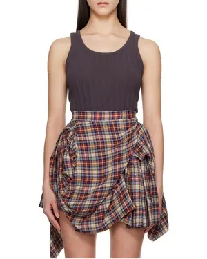 Acne Studios Rib Knit Sleeveless Crew Neck Tank Top