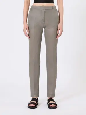 Max Mara Mesh-textured Slim-fit Trousers
