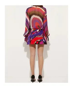 Emilio Pucci Printed Velvet Mini Skirt