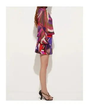 Emilio Pucci Printed Velvet Mini Skirt - Multicolor