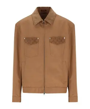Gucci Long-sleeved Zip-up Jacket With Classic Collar