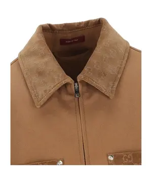 Gucci Long-sleeved Zip-up Jacket With Classic Collar
