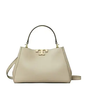 Tory Burch Eleanor Medium Tote Bag - Light Stone