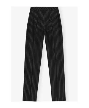 GANNI Stripe Mid Waist Trousers