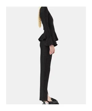 GANNI Stripe Mid Waist Trousers