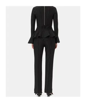GANNI Stripe Mid Waist Trousers
