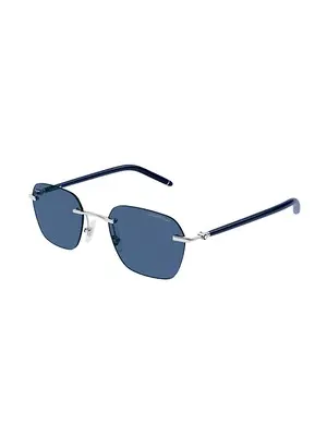 Montblanc Rimless Octagon Sunglasses