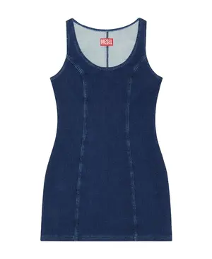 DIESEL® Track Denim Mini Dress