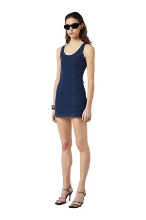DIESEL® Track Denim Mini Dress