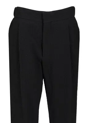 Giorgio Armani Pleated Textured Trousers