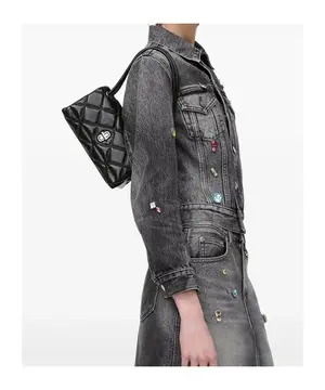 Marc Jacobs Quilted Mini Dual Shoulder Bag - Black