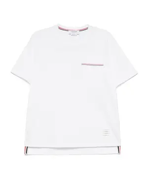 Thom Browne Pocket-detailed Crewneck T-shirt - White