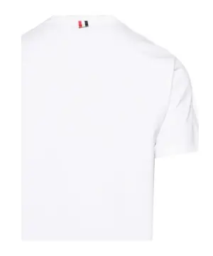 Thom Browne Pocket-detailed Crewneck T-shirt - White