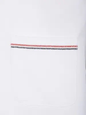 Thom Browne Pocket-detailed Crewneck T-shirt - White
