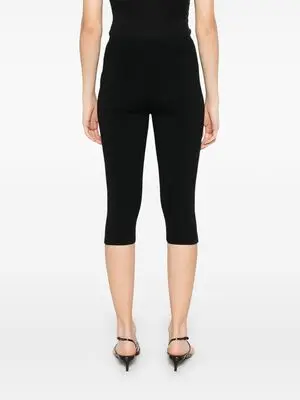 TOTEME Capri Trousers With Elastic Waist - Black