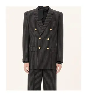 Valentino Garavani Double-breasted Striped Blazer