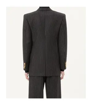 Valentino Garavani Double-breasted Striped Blazer