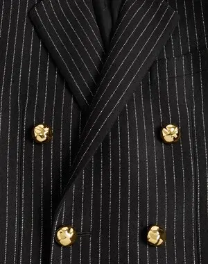Valentino Garavani Double-breasted Striped Blazer