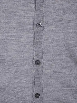 John Smedley Petworth V-neck Cardigan - Gray