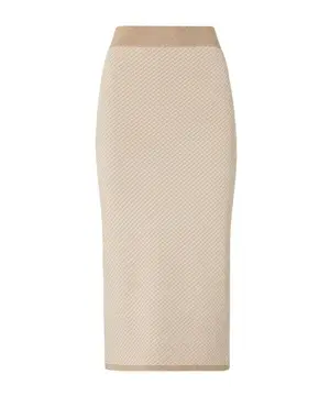 Fendi Textured Midi Skirt