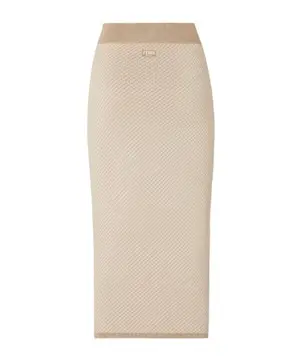Fendi Textured Midi Skirt