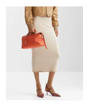 Fendi Textured Midi Skirt